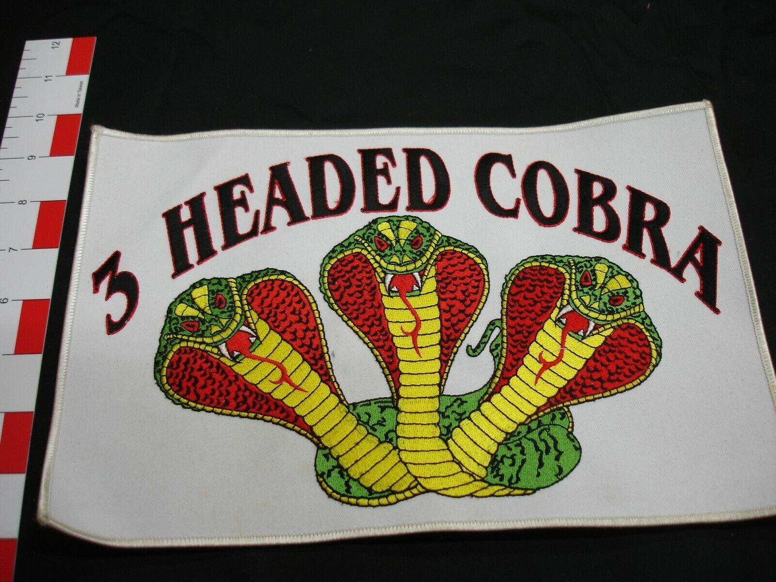 Cobra Very Large Patch with Three Cobras vintage advertising Patch - Other
