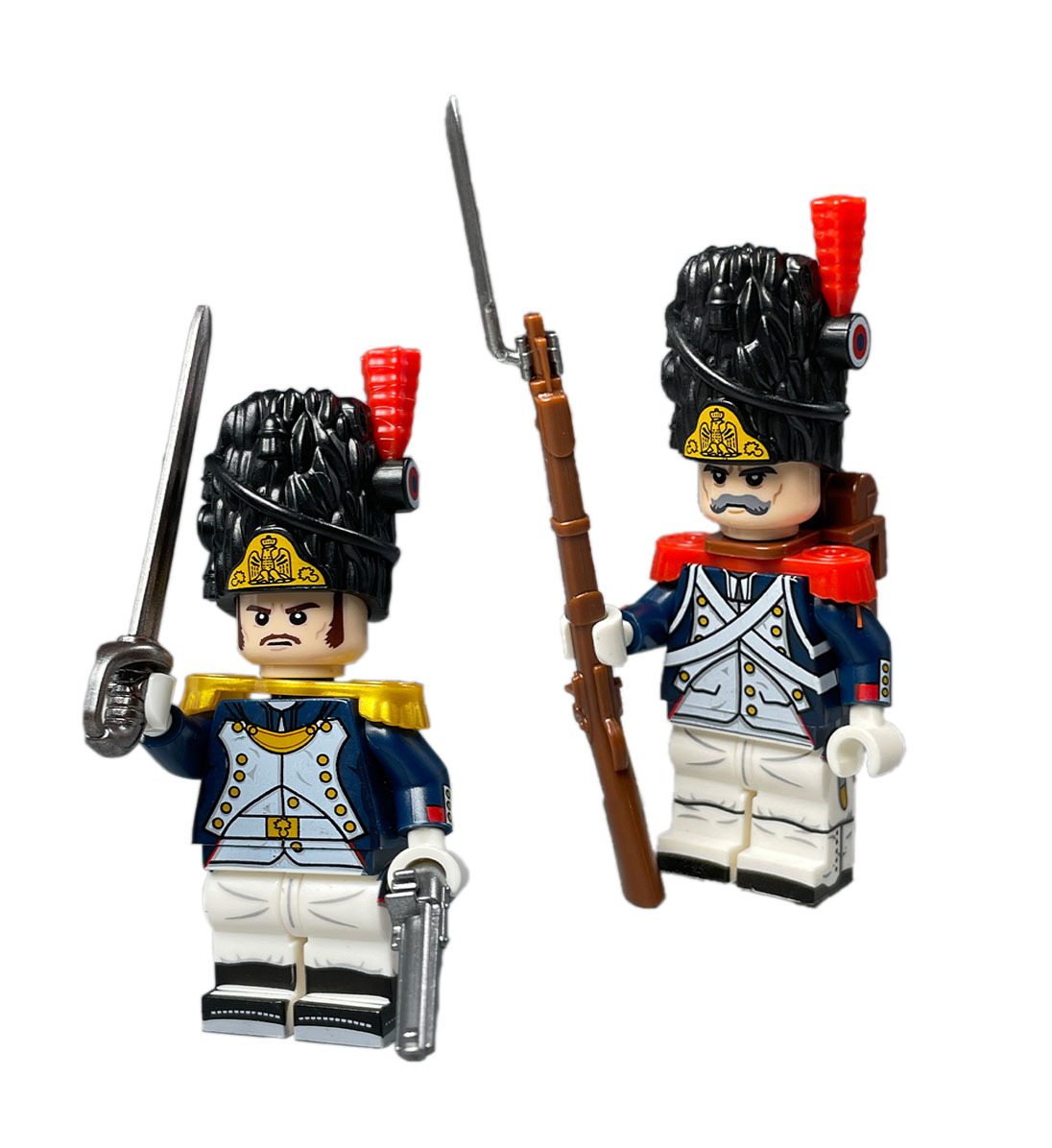 Napoleonic Wars Officer & Grenadiers of Old Guard Army Set 21 ...