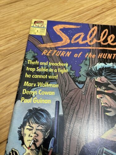 First Comics Sable Return of the Hunter Comic Book July 1988 Issue 5 KG ...