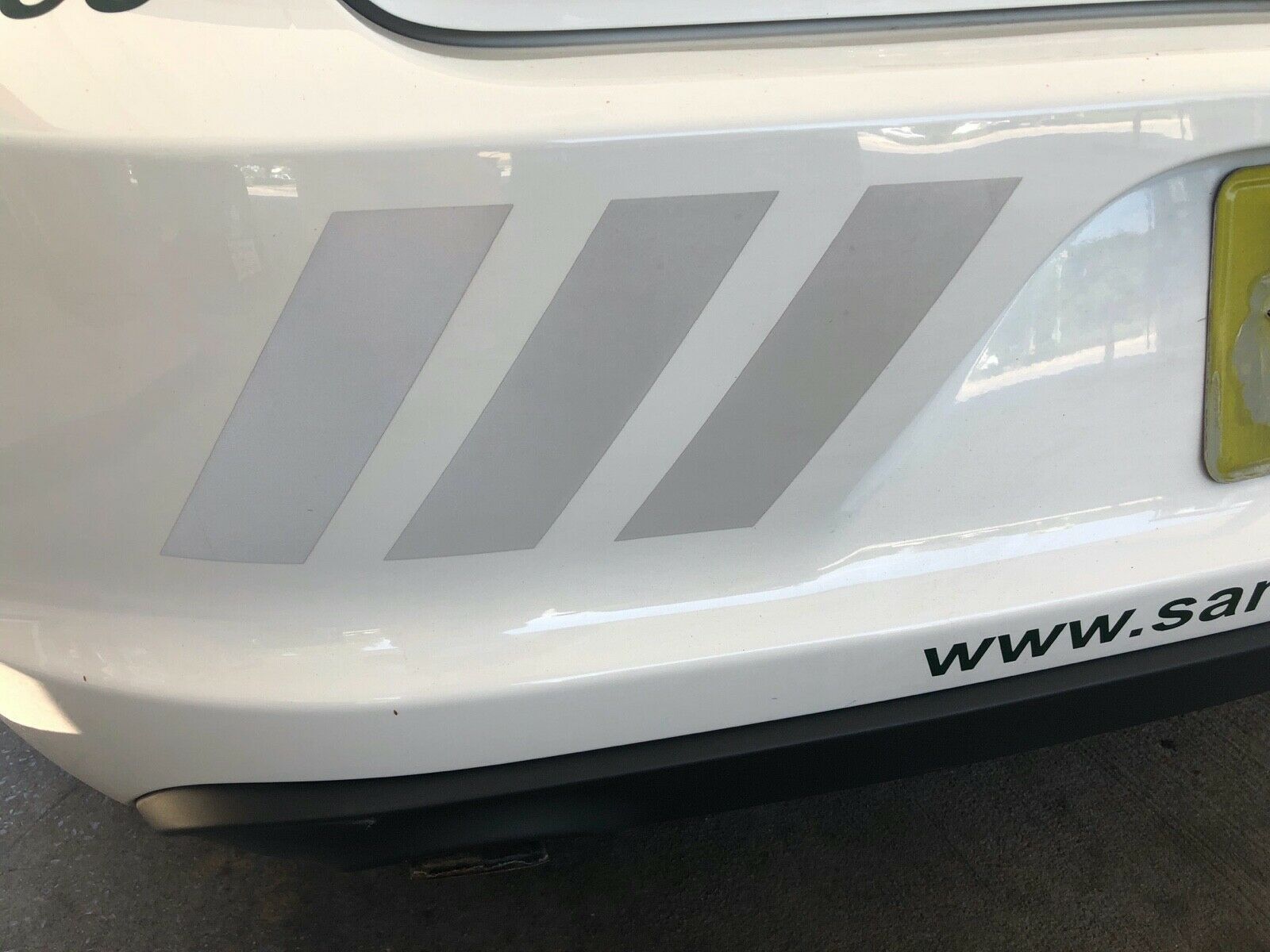 Shadow Chevrons Police Style (2x 3 Piece 6x12) Oralite Black/White EG ...