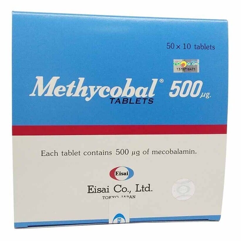 Methycobal (50 X 10's) Tabletas 500mcg Vitamina B12 Tabletas Numb ...