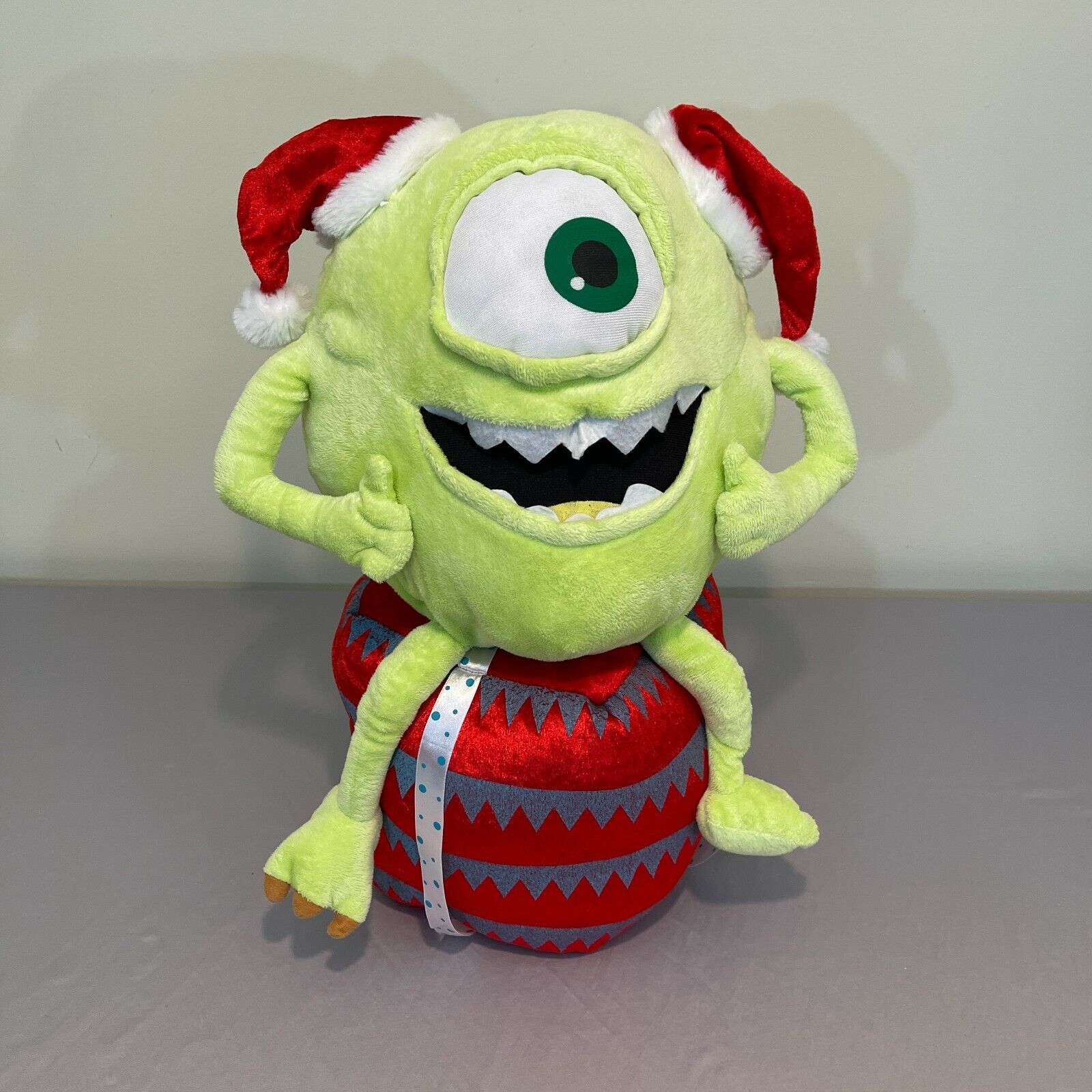 Gemmy Disney Monsters Inc Mike Wazowski 19" Christmas Plush Holiday University - Contemporary ...