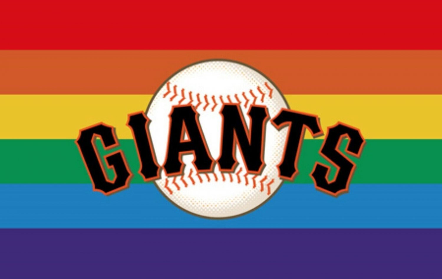 San Francisco Giants Pride Flag 3x5ft Banner Polyester Baseball World ...