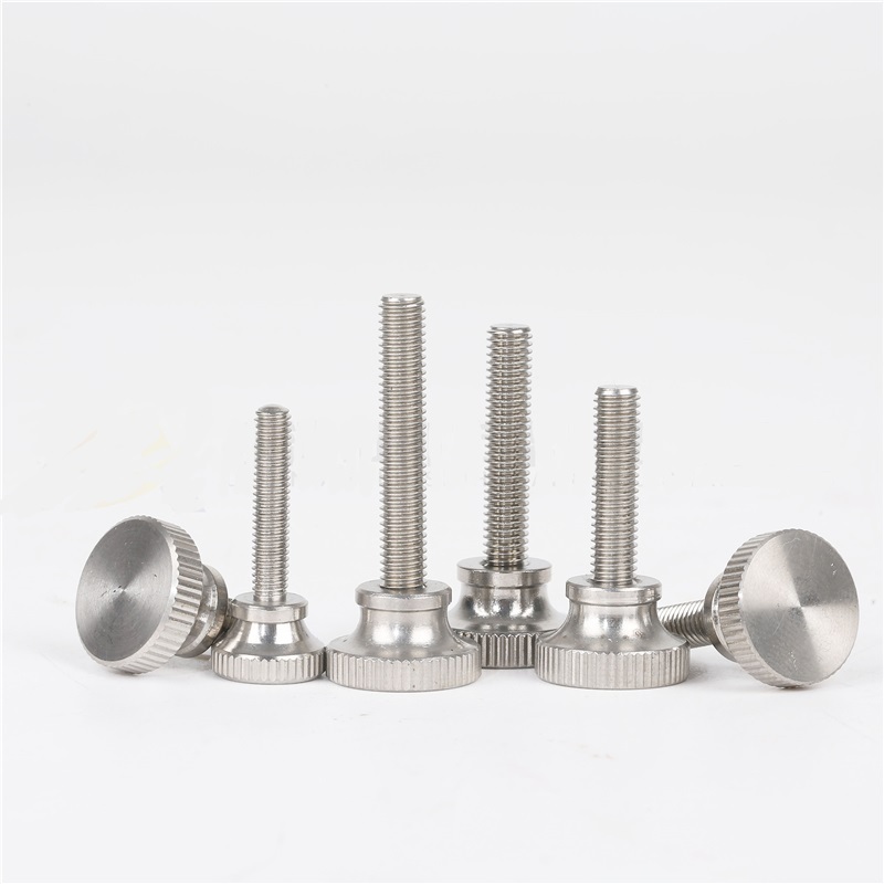 M6 Knurled Thumb Screw With Collar Knurling Screws Manual Adjustment Bolt DIN464 - Fasteners ...