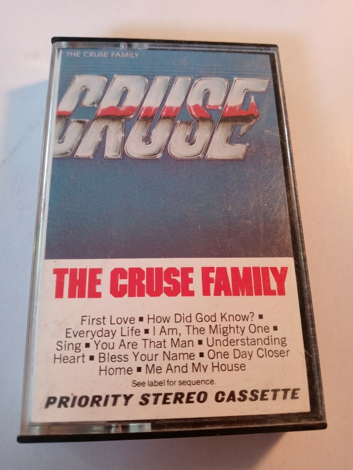 The Cruse Family Priority Stereo Cassette 1982 CBS - Cassettes