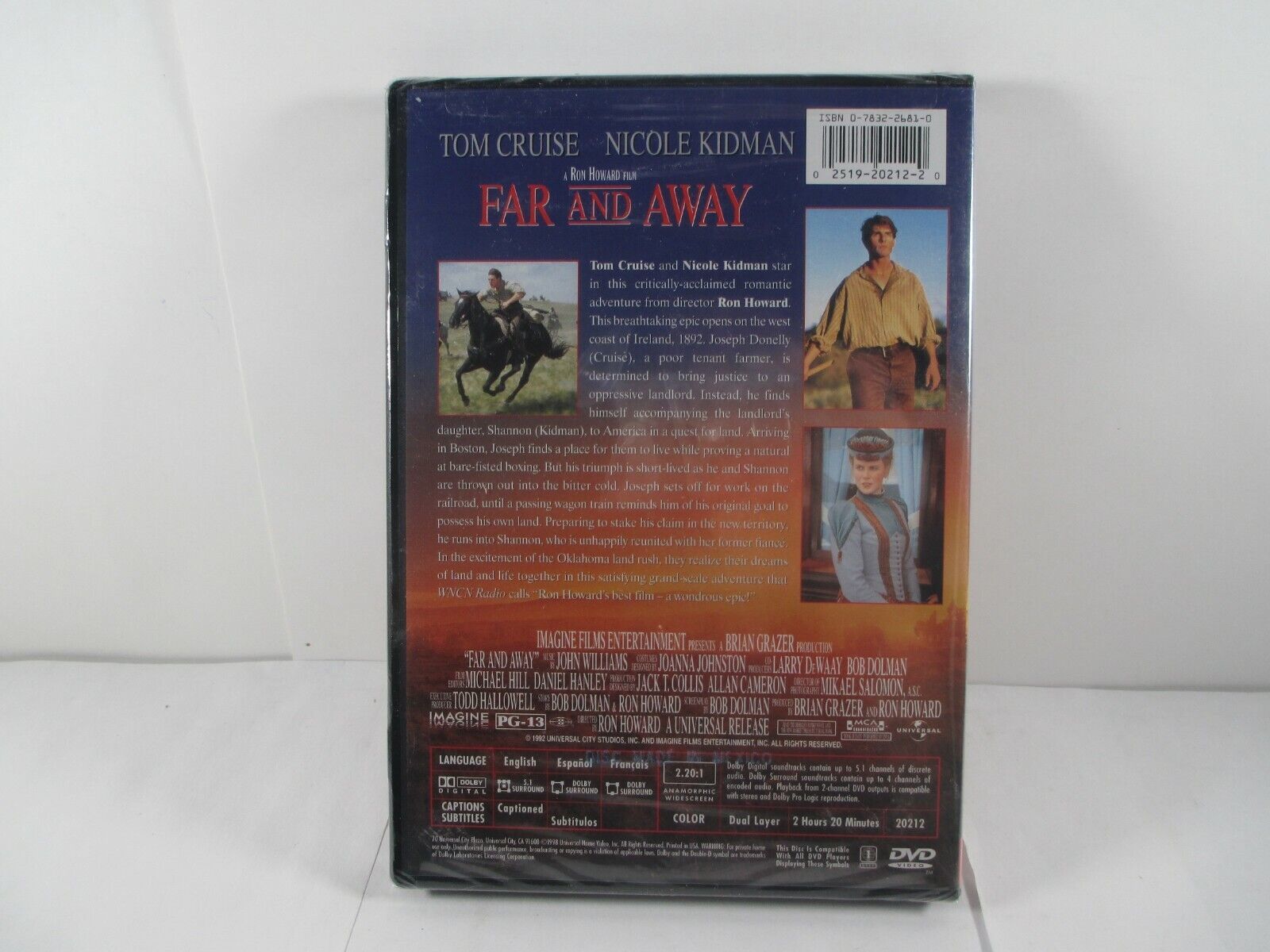 Far and Away (DVD) Ron Howard Tom Cruise Nicole Kidman Widescreen New ...
