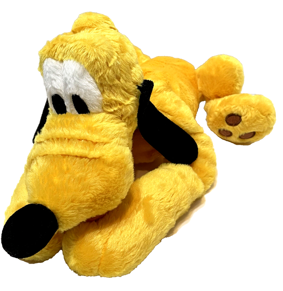 Disney Original Plush Stuffed Laying Down Pluto Dog 16 inches with Name ...
