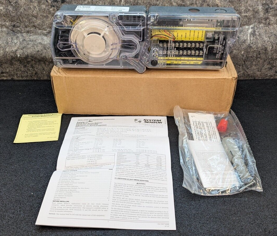 New System Sensor D4120 4 Wire Photoelectric Duct Smoke Detector ...