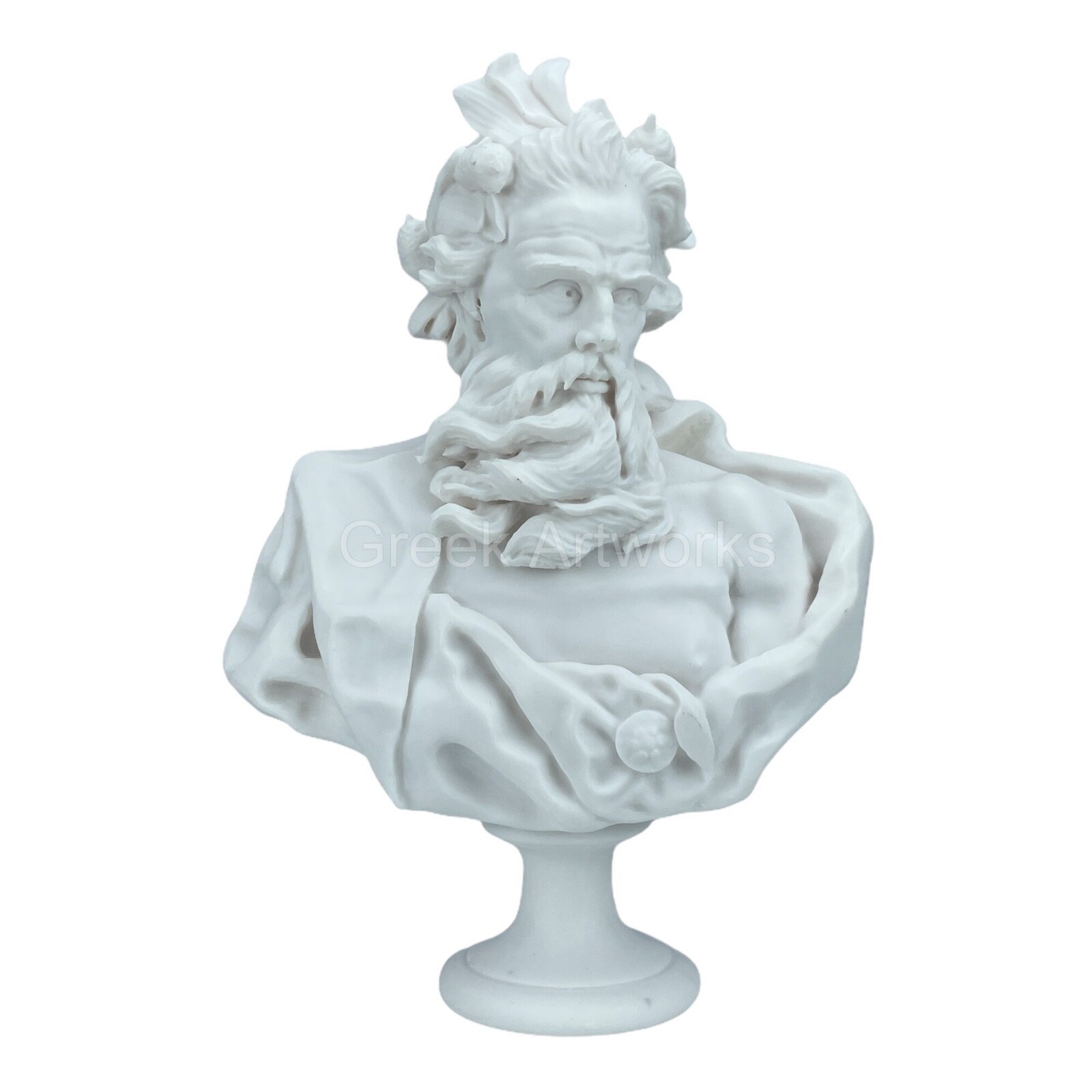 Neptune Poseidon Bust Head Greek Roman God Statue Sculpture Portrait ...