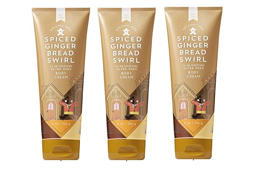 Bath & Body Works Spiced Gingerbread Swirl Ultra Shea Body Cream 8 oz ...