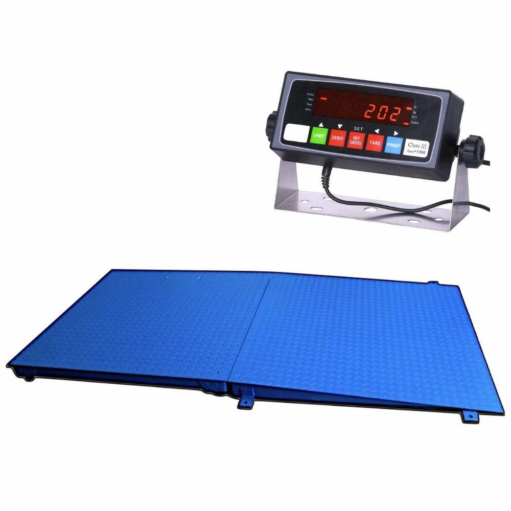 Selleton Ntep 6' X 4' (72'' X 48'') Floor Scale with Ramp 10,000 Lbs X ...