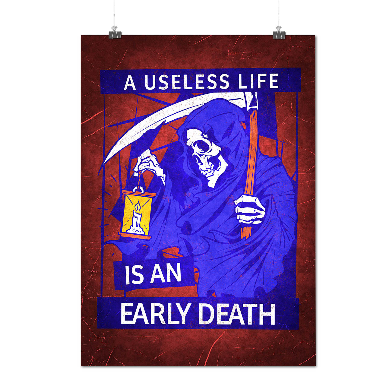 Death Horror Grim Reaper Matte/Glossy Poster A0 A1 A2 A3 A4 | Wellcoda ...
