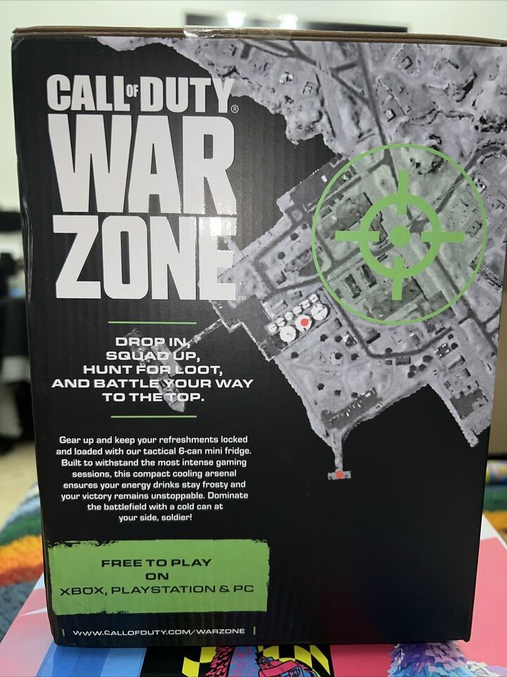 Call Of Duty War Zone Logo 6 Can Mini Fridge COD Game Room NEW - Mini ...