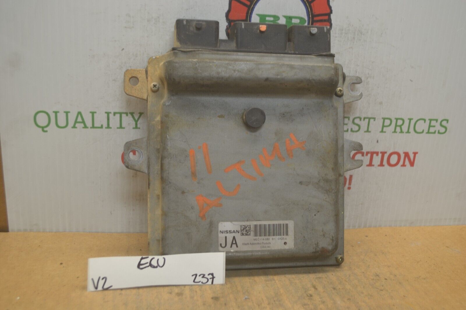 2011 Nissan Altima Engine Control Unit ECU MEC114080B1 Module 237-V2 ...
