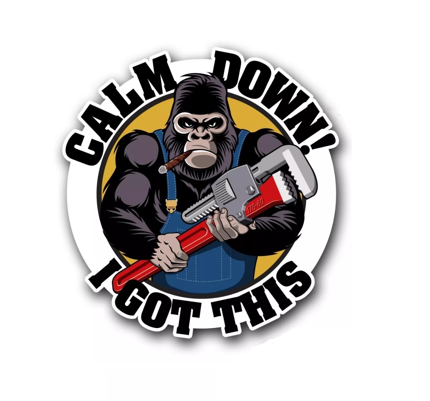 Calm Down I got This Precision Cut Decal - Decals, Stickers & Vinyl Art