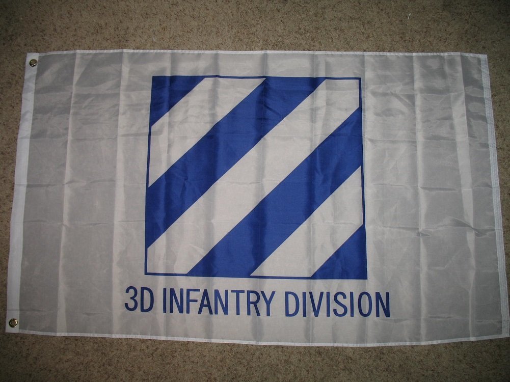 US Army 3D 3rd Infantry Division 3x5 Flag Banner - Weather Stations