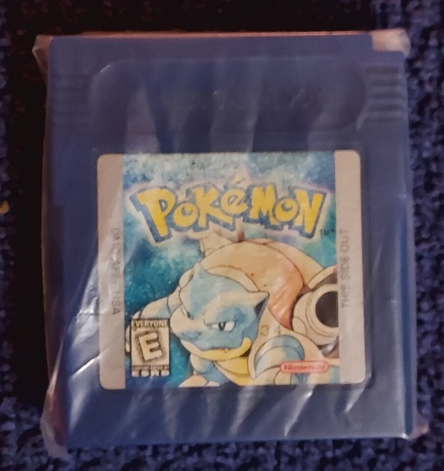 Pokémon Blue Version Game Boy - Classic Retro Game Cartridge - Video Games