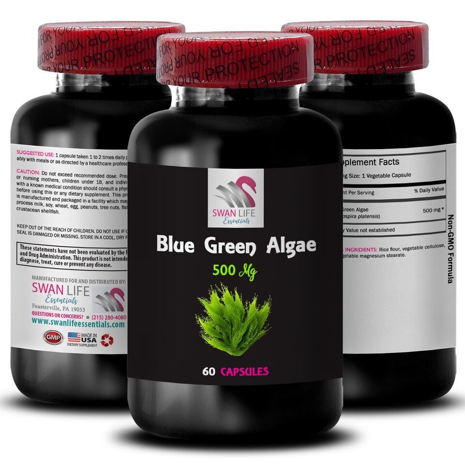 Algae Vital Capsules - BLUE GREEN ALGAE - Organic Algae Capsules 1 ...