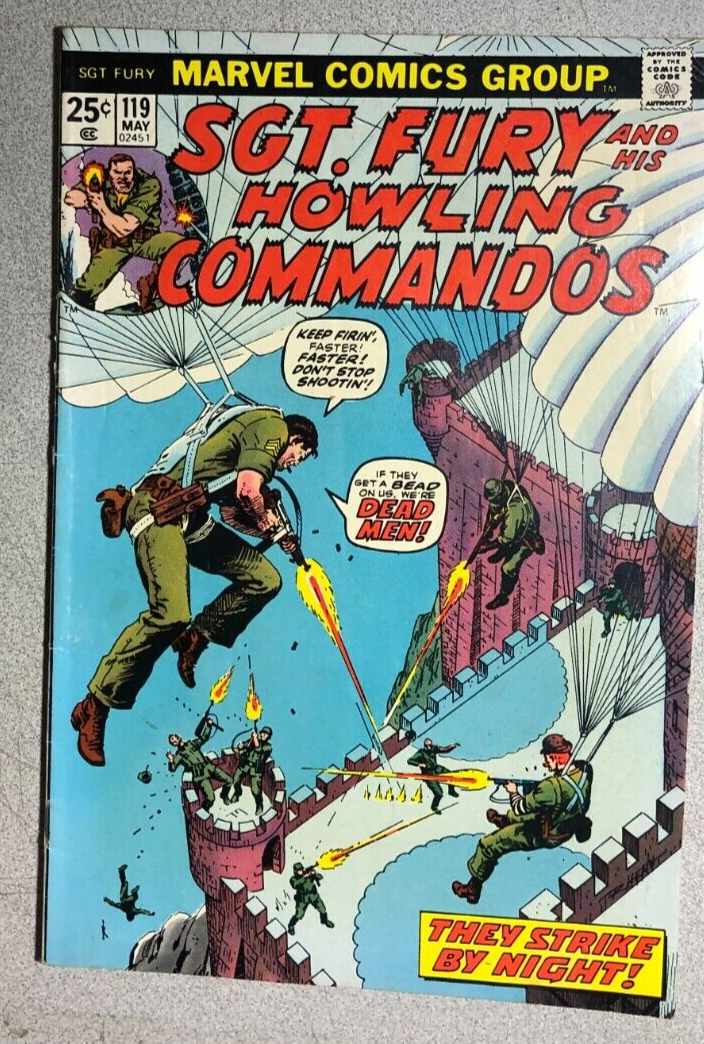 SGT. FURY AND THE HOWLING COMMANDOS #119 (1974) Marvel Comics war VG+ ...