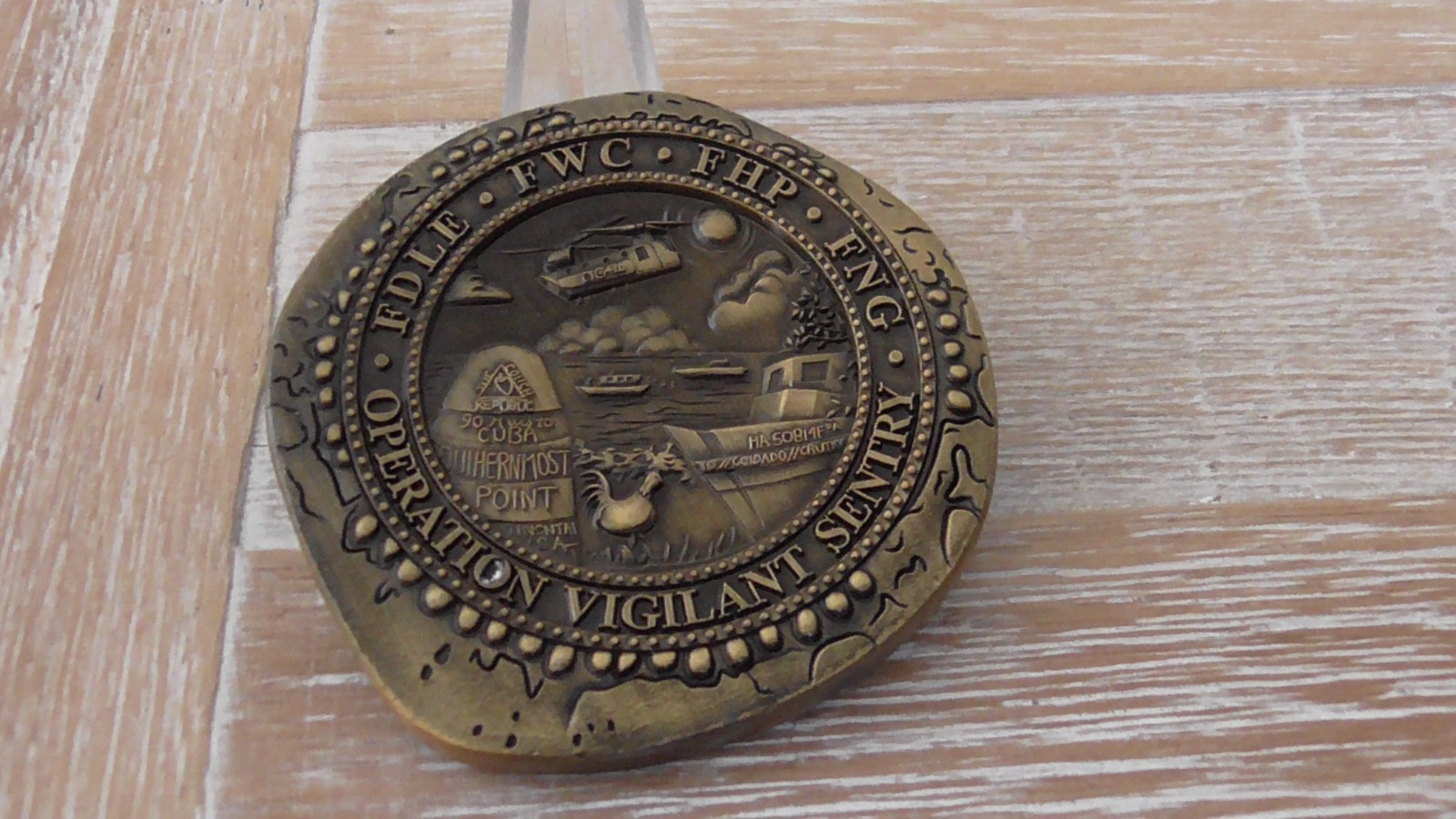 Florida CBP Operation Vigilant Sentry FDLE FWC FHP FNG Challenge Coin # ...