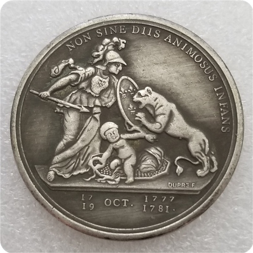 Rare Antique USA United States American 1777 Liberty Silver Color ...