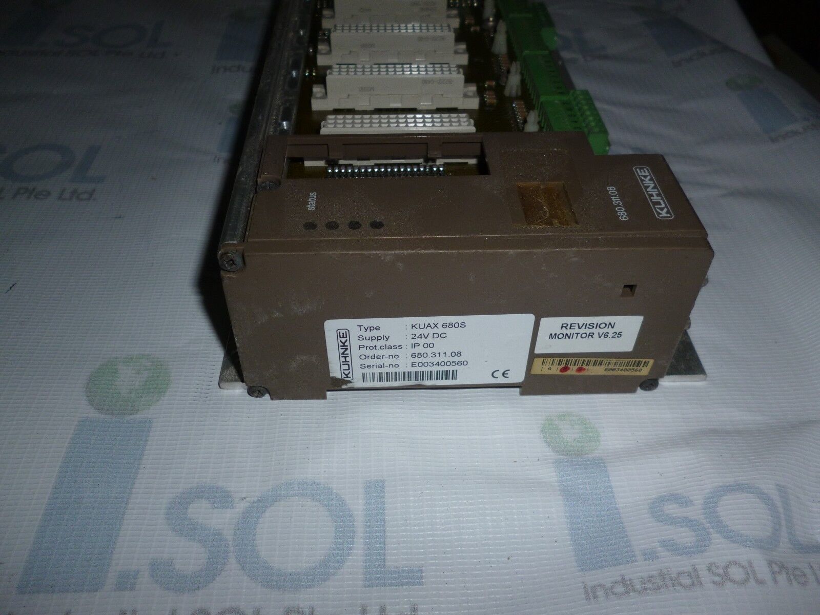 Kuhnke 680.311.08 Type KUAX-680S Rev 6.25 Termination Base Panel - PLC ...