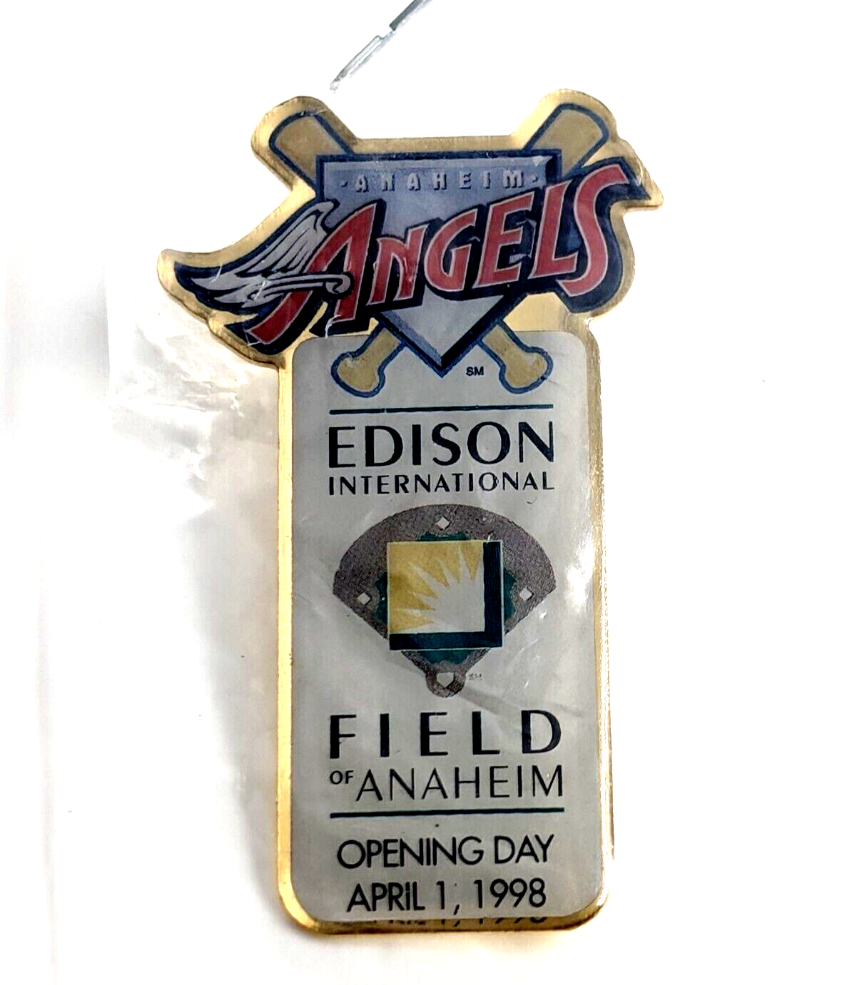 1998 Anaheim Angels Edison Field Anaheim Opening Day MLB Baseball Pin ...