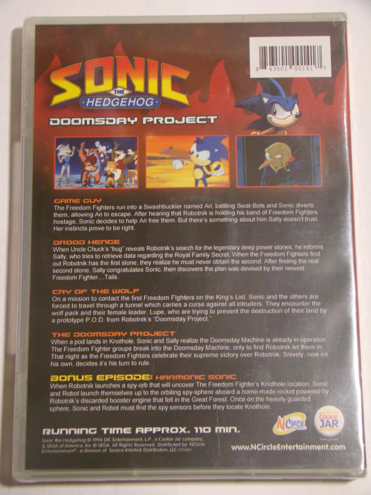 SONIC THE HEDGEHOG - DOOMSDAY PROJECT (New) - DVDs & Blu-ray Discs