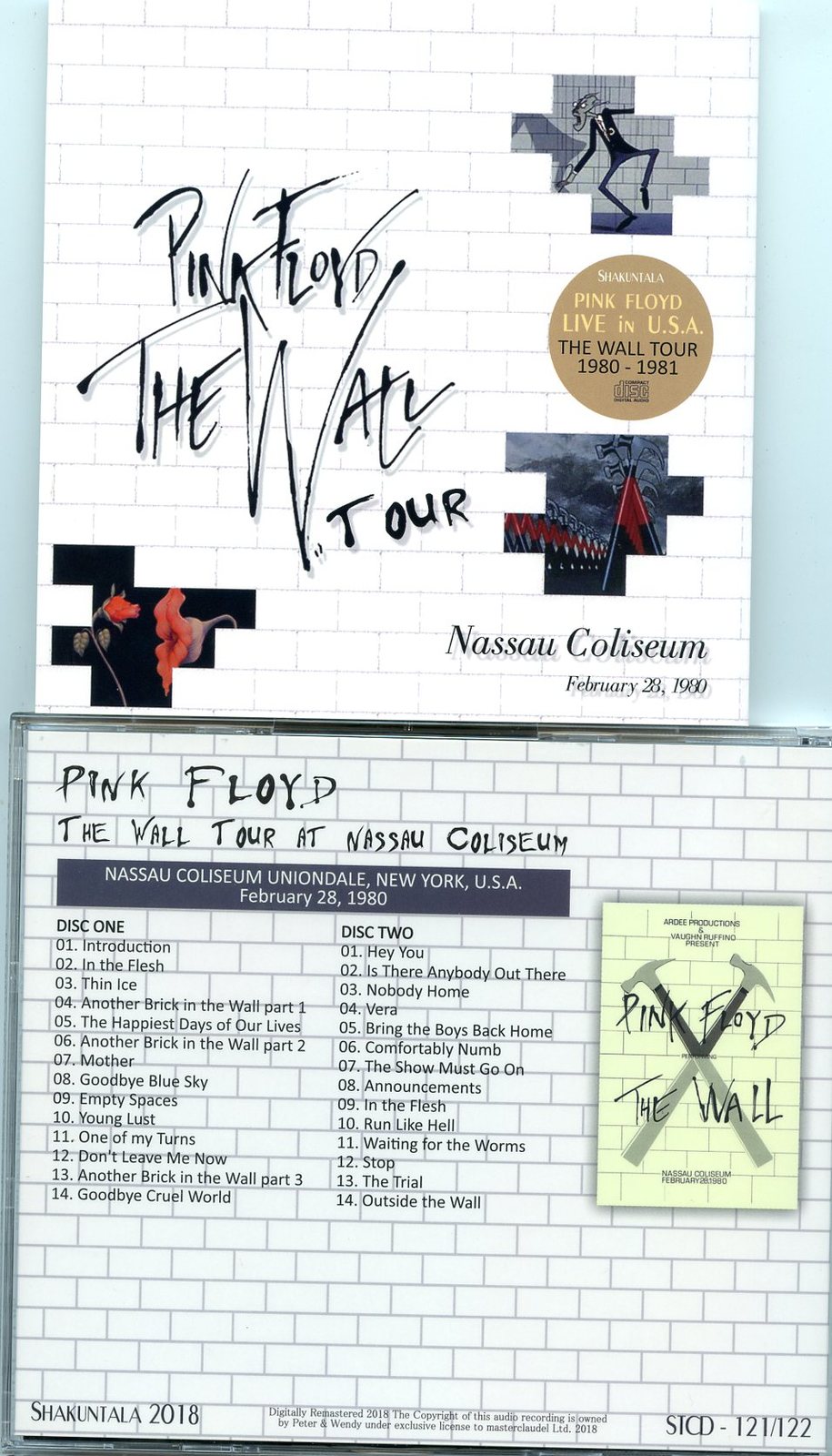 Pink Floyd - The Wall Tour At Nassau Coliseum ( 2 CD ) ( Shakuntala ...