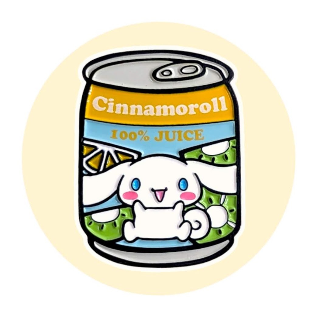 Hello Kitty Sanrio Enamel Pin: Cinnamoroll Juice Can - Movies, Television