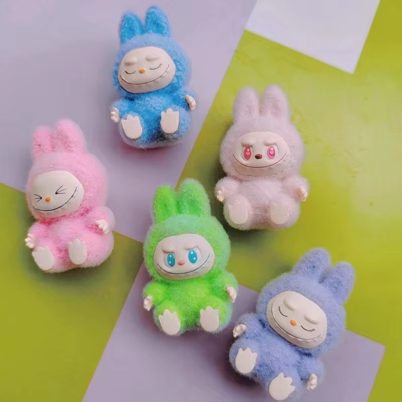 New 5/10pcs Mini Labubu Sitting Posture Action Figure Cute Labubu ...