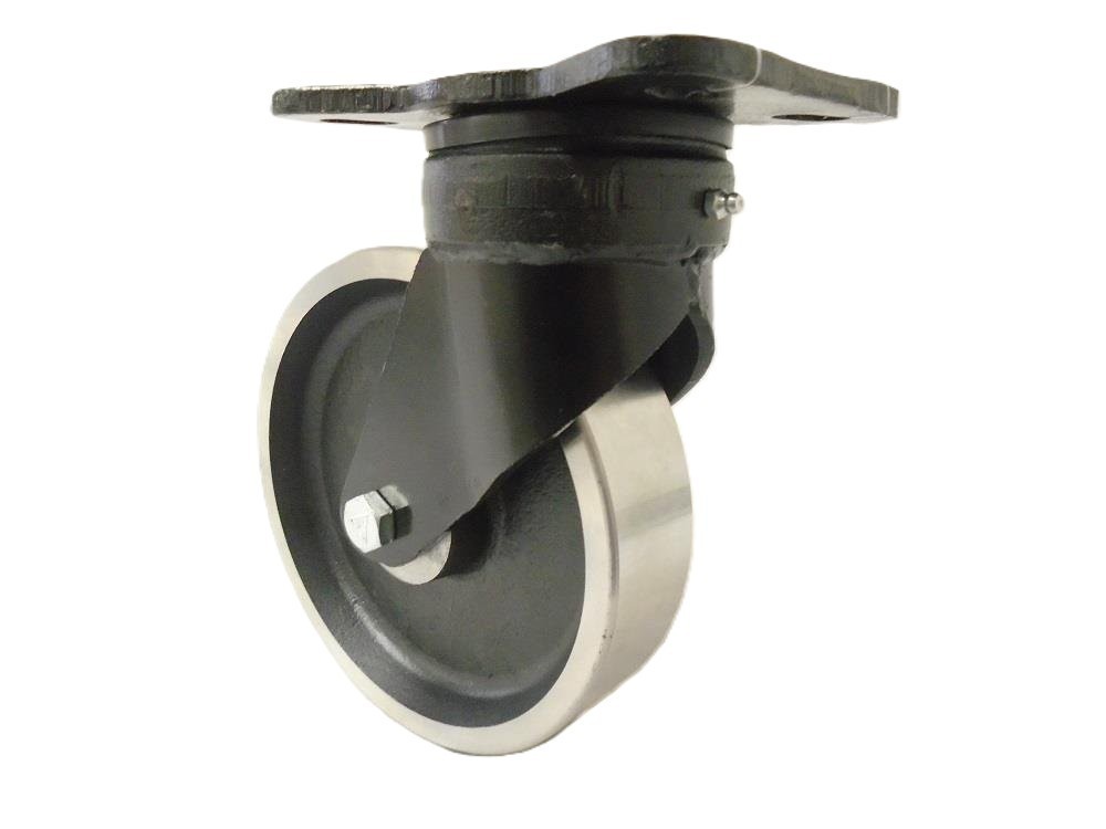 8" x 2" Kingpinless Forged Swivel Caster Drop Forge Steel Wheel - Casters