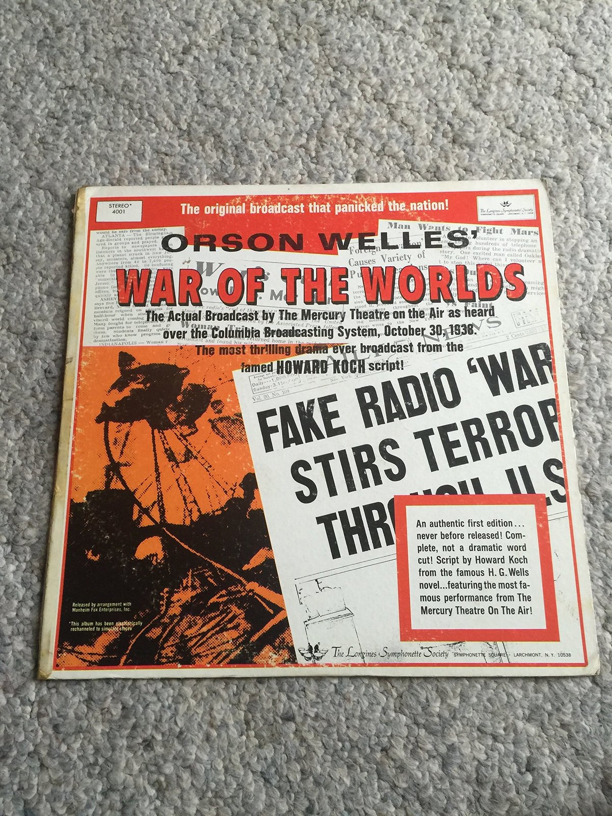 War of the Worlds-original Broadcast Orson Welles - Music