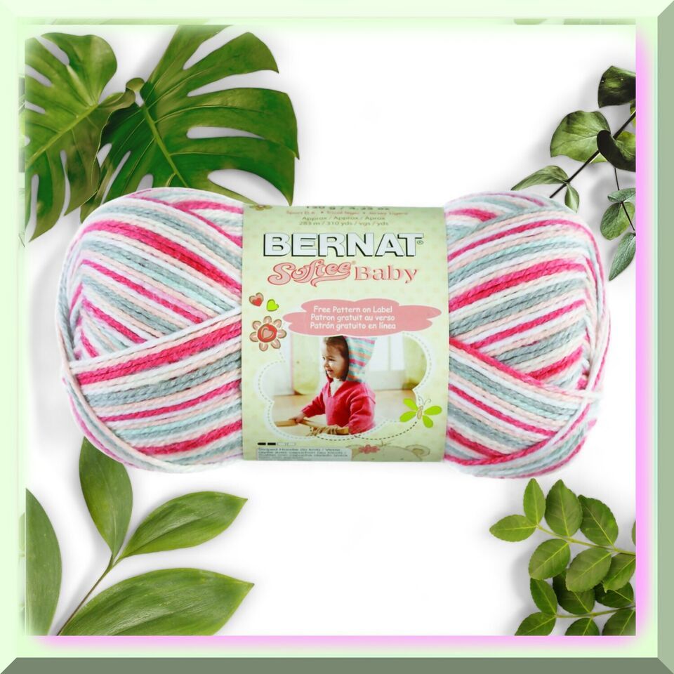 Princess Pebbles Ombre Soft & Sweet Baby Yarn - 4.25 oz, Light Gauge ...