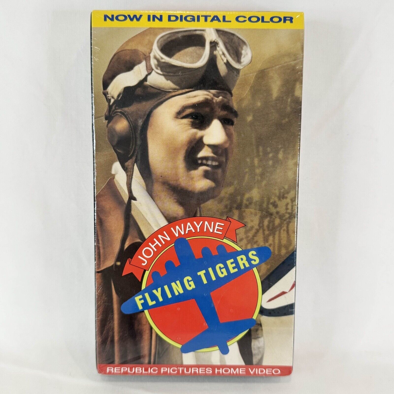 New VHS JOHN WAYNE FLYING TIGERS 1990 FACTORY SEALED The Duke - VHS Tapes