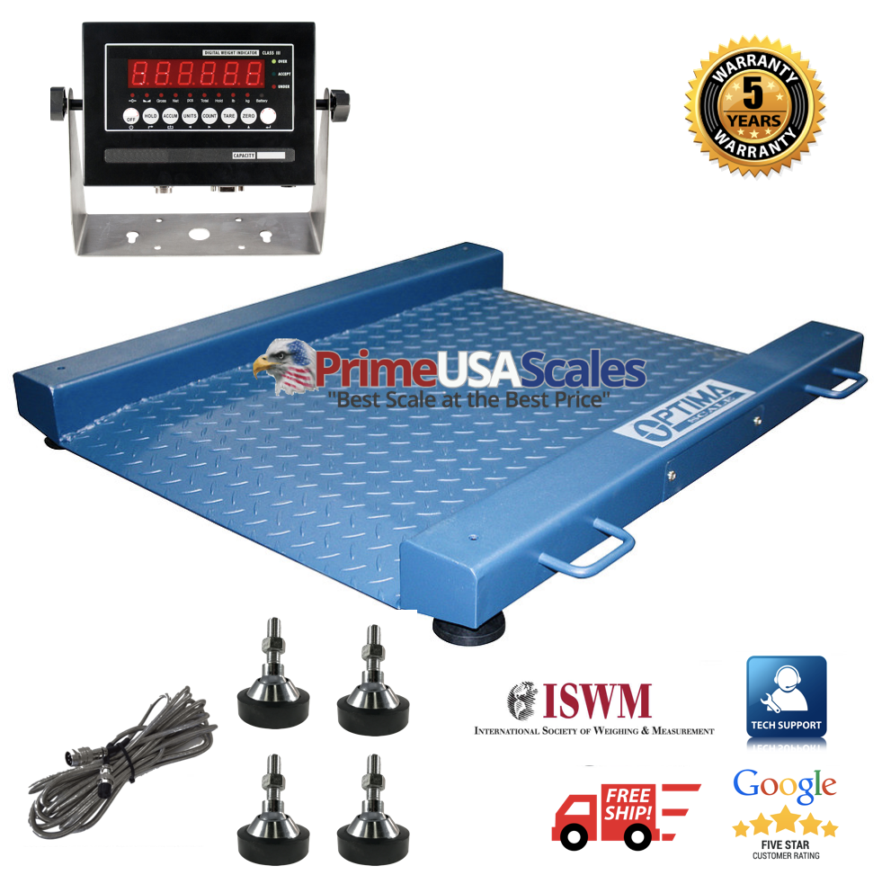 Heavy Duty Drum Floor Scale & Ramp Access with 4-20ma Indicator ...