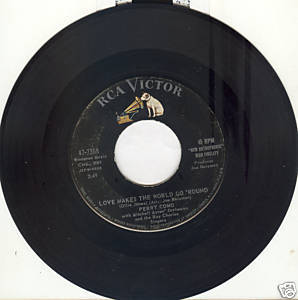 Perry Como 45 rpm "Love Makes The World Go 'Round" - Vinyl Records