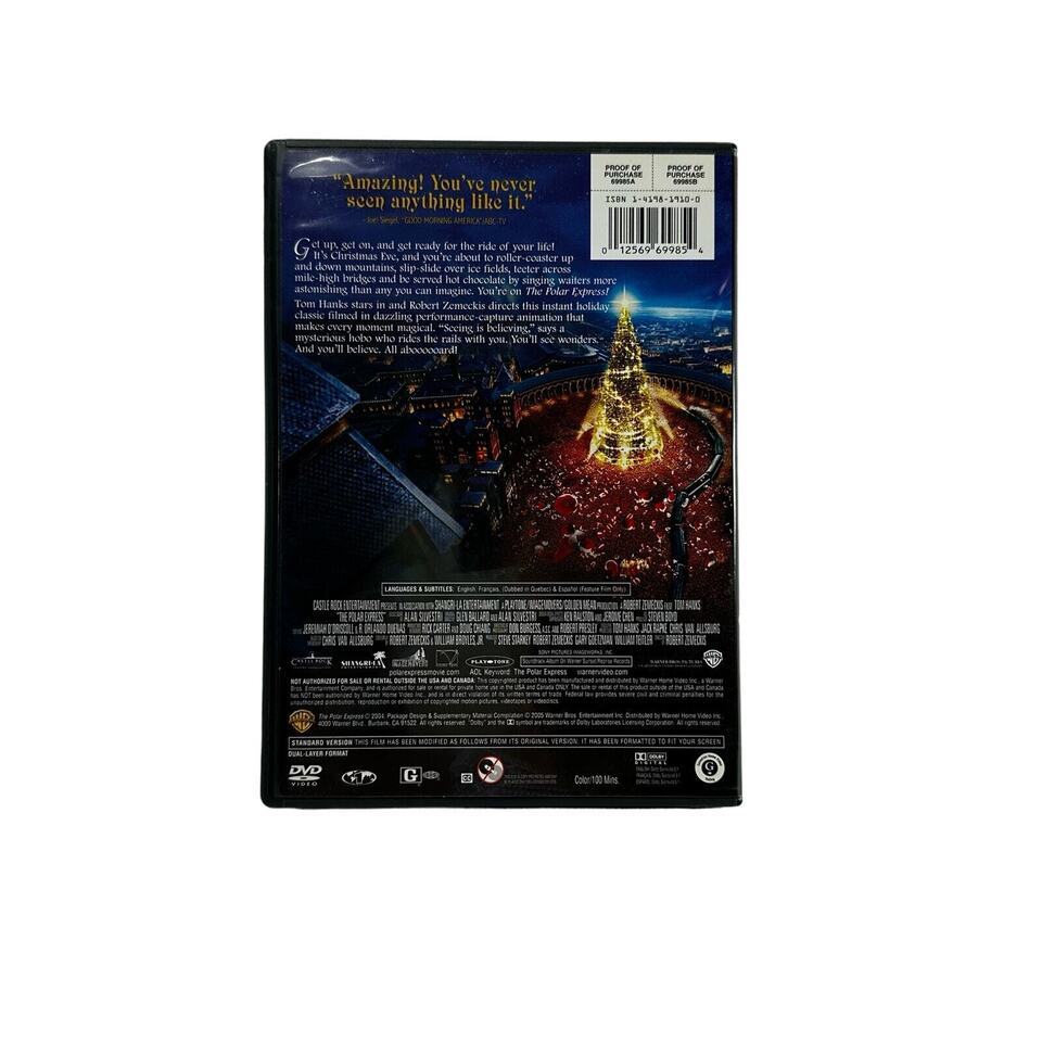 The Polar Express Movie DVD (Full Screen Edition) Kids & Family - DVDs ...