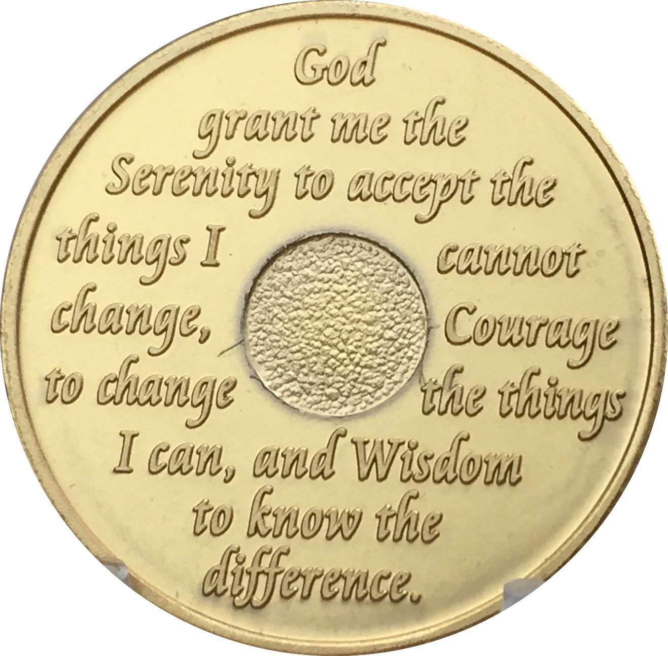 20 Year AA Medallion Green Gold Plated Anniversary Chip - Everything Else