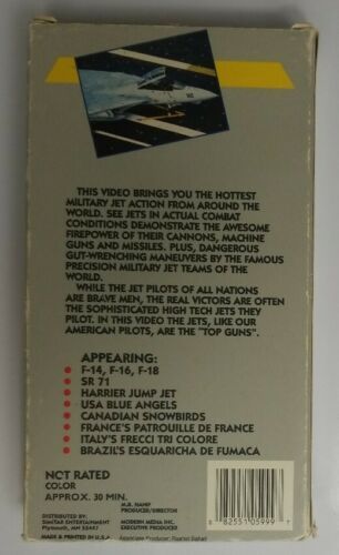 Top Gun Jets VHS Scimitar Entertainment Movie - VHS Tapes
