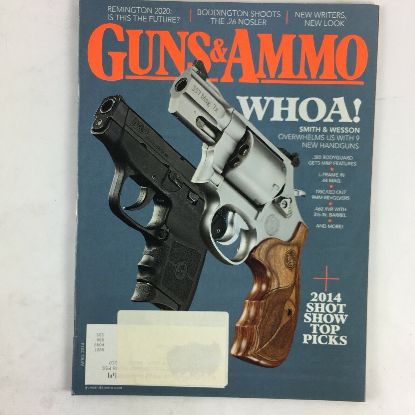 April 2014 Guns & Ammo Magazine Whoa! Smith & Wesson The .26 Nosler .44 ...
