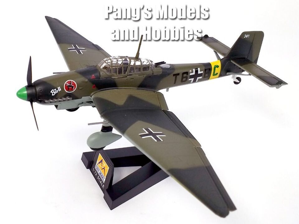 Junkers Ju-87 Stuka German Dive Bomber - Camo - 1/72 Scale Model by ...
