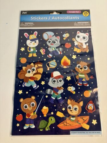 JOT 25 stickers googly eye crafts scrapbook art Night Time Critters ...