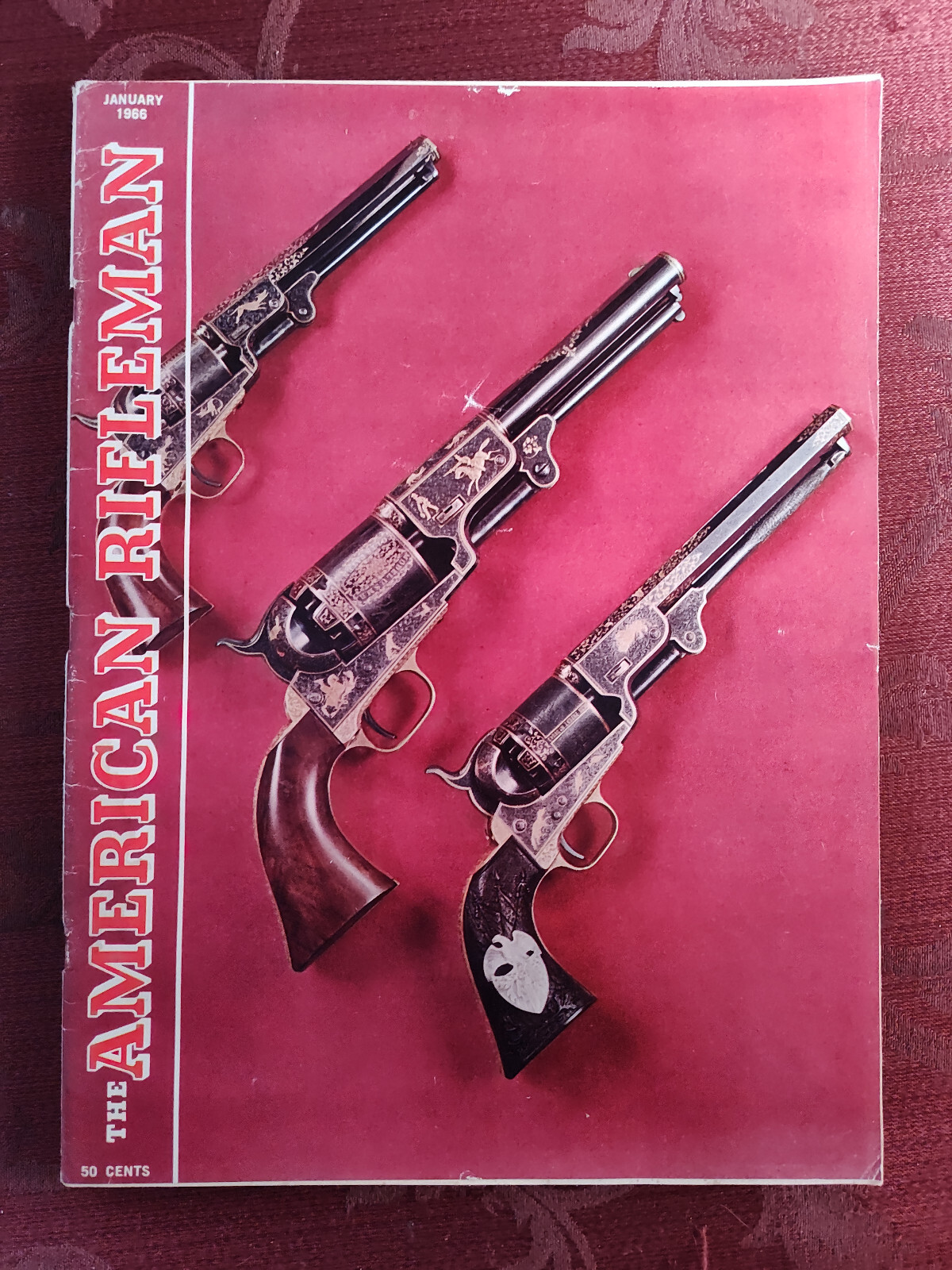 Rare AMERICAN RIFLEMAN NRA magazine January 1966 Colt Presentation ...