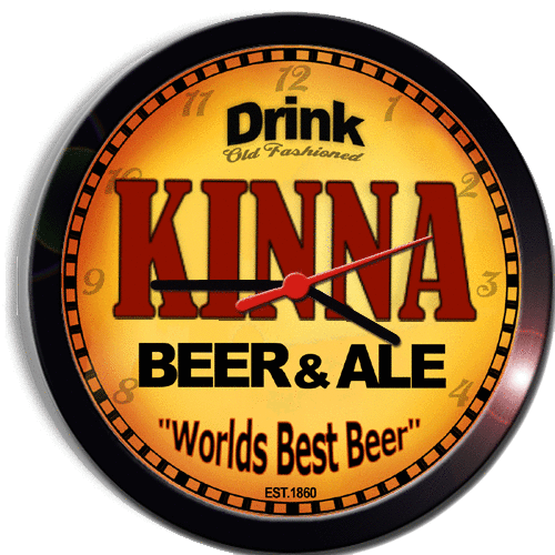 KINNA BEER and ALE BREWERY CERVEZA WALL CLOCK - Clocks