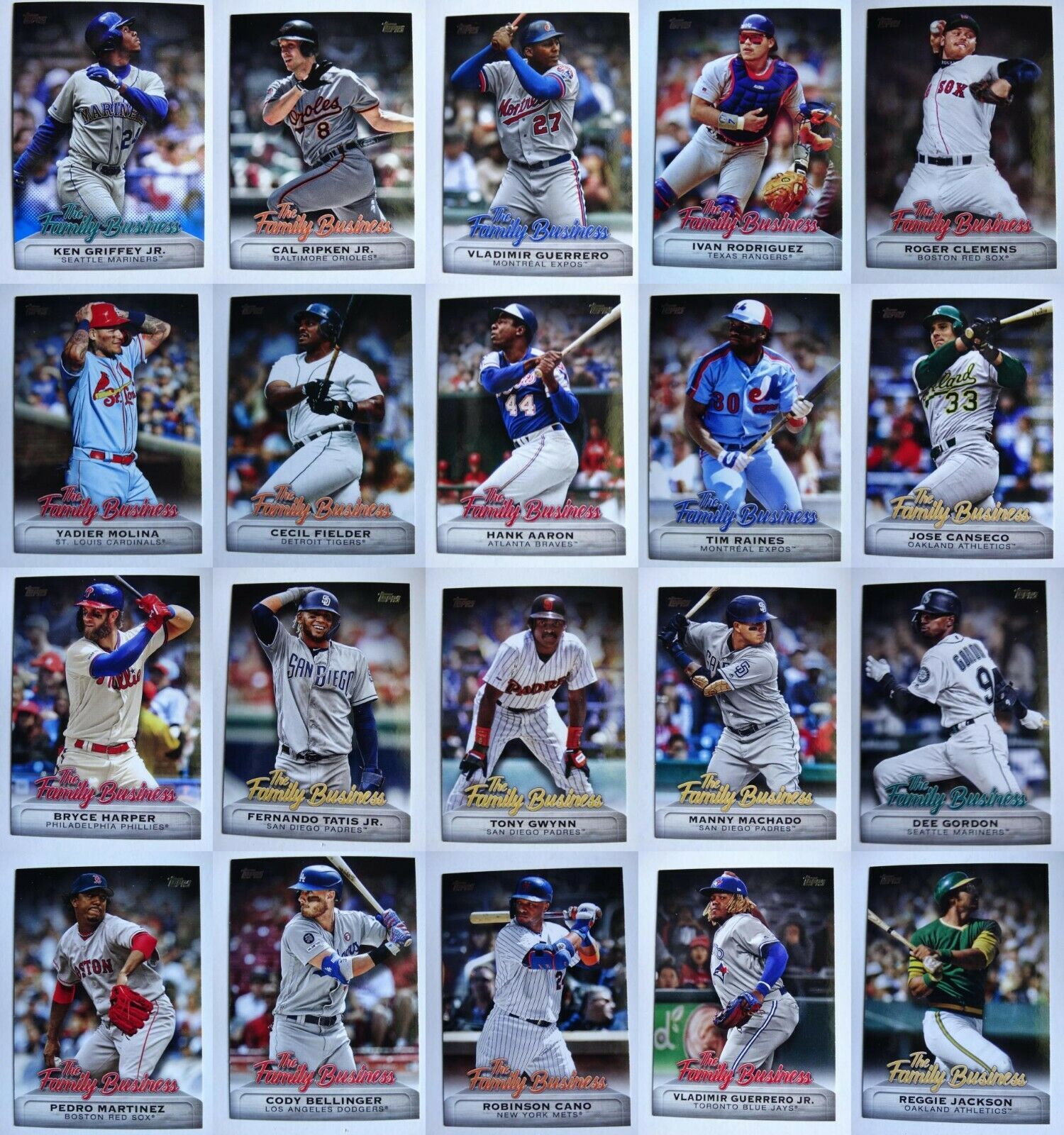 2019 Topps Update The Family Business Baseball Cards Complete Set U You ...