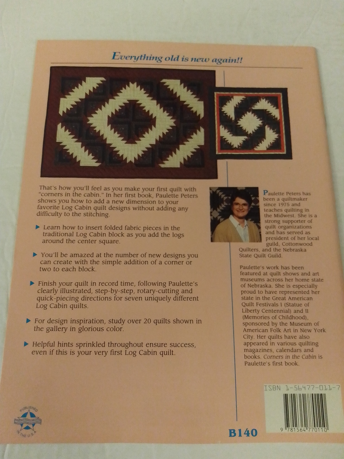 Corners In The Cabin Quilt Blocks Patterns Book by Paulette Peters ...