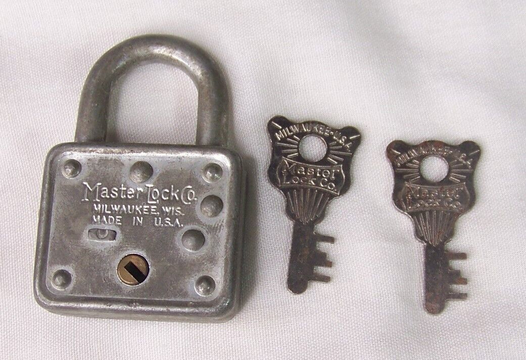 Vintage Master Lock 55 Padlock + Key and 49 similar items