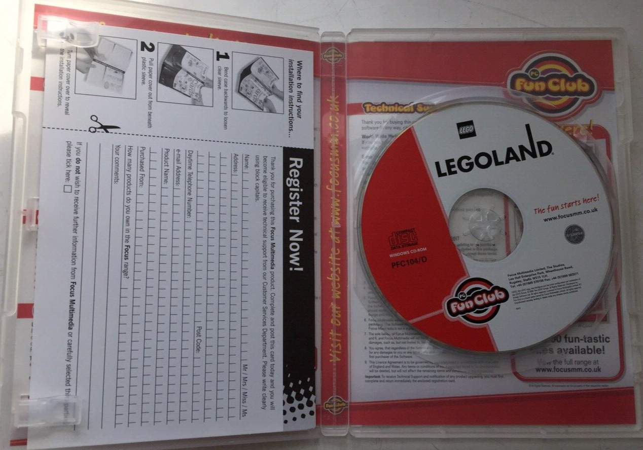 Legoland Pc CD-ROM Game Simulation Windows and 47 similar items