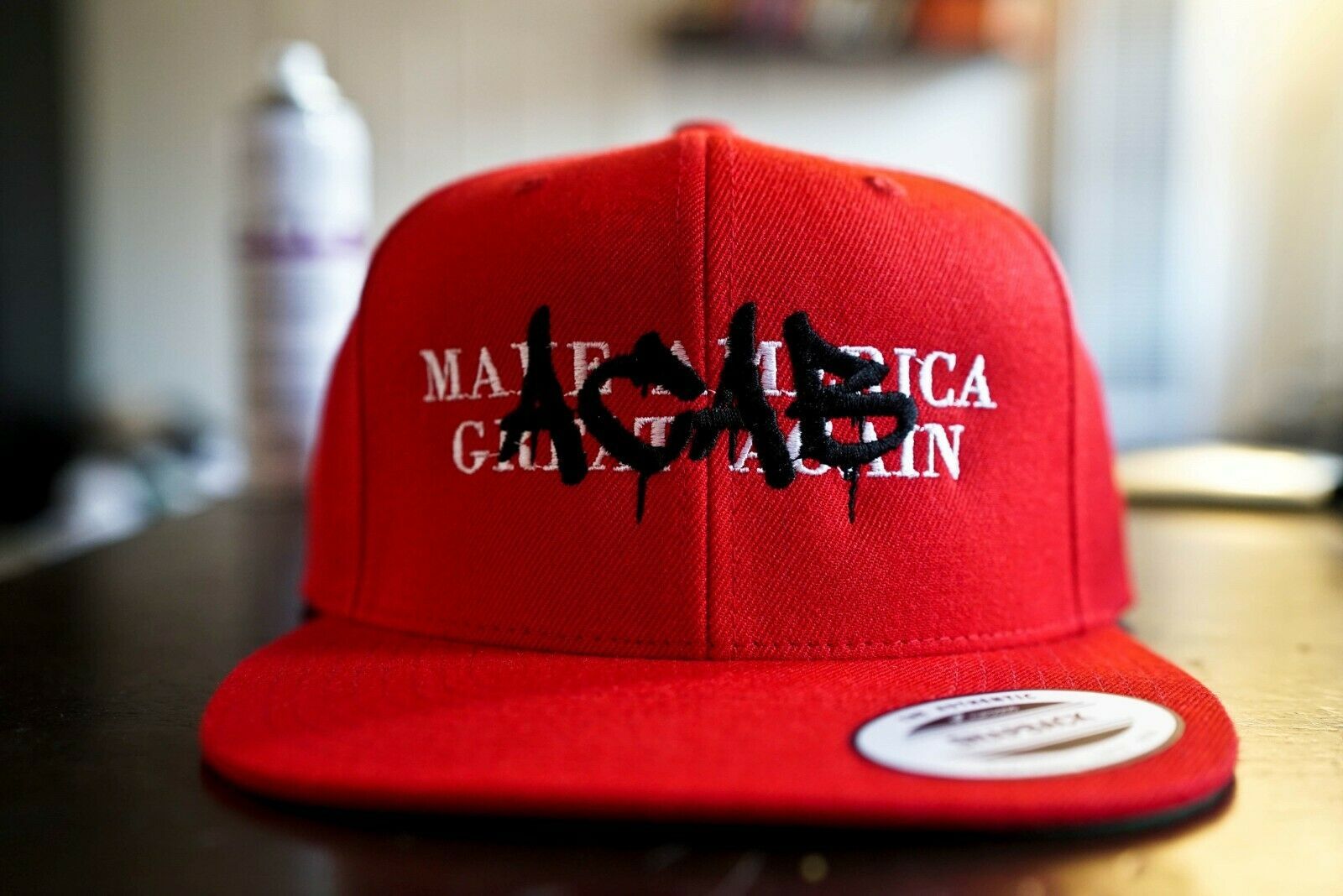 All Cops Graffiti Tagged Over MAGA Trump, Anti Fascist, Embroidered ...